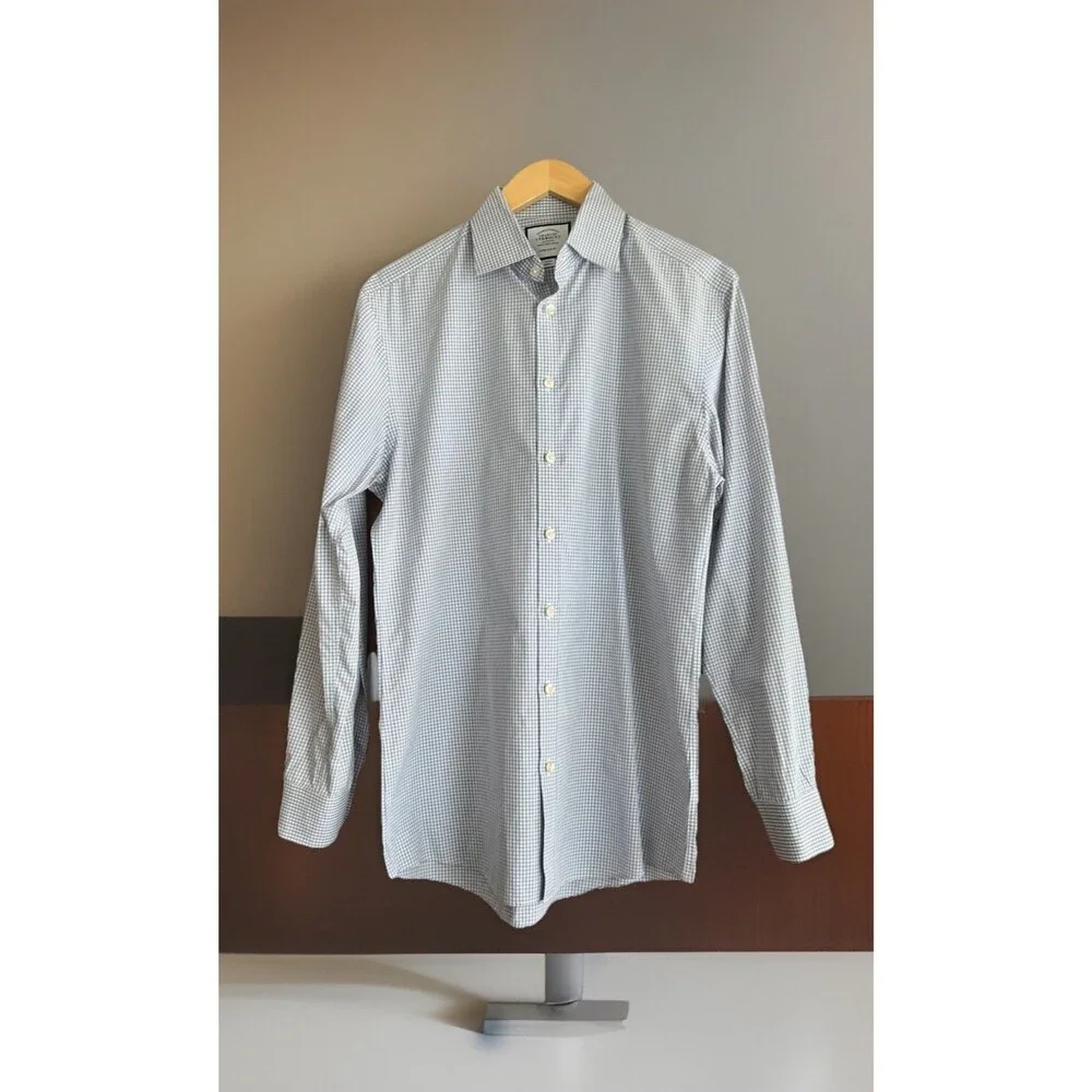 Charles Tyrwhitt | Shirts | Charles Tyrwhitt Blue Check Noiron Dress ...